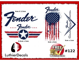 Guitar Decals Restoration Logos - Fender Custom Shop