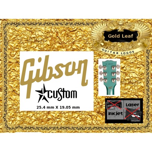 Guitar Decals Restoration Logos - Gibson Custom Guitar Decal 139gs