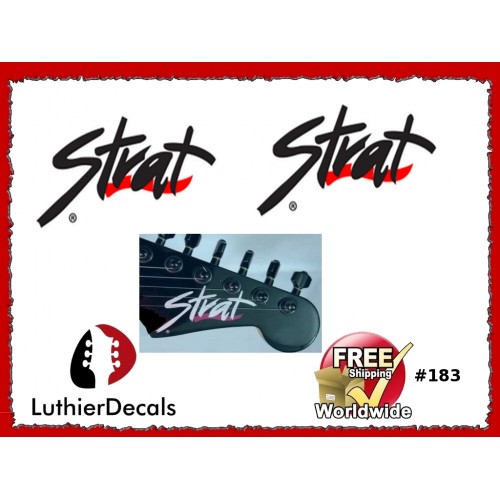Guitar Decals Restoration Logos - Fender Stratocaster Guitar Decal 183