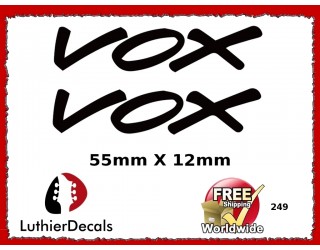 Guitar Decals Restoration Logos - Vox Guitar Decals