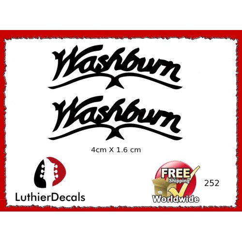 Guitar Decals Restoration Logos - Washburn Guitar Decal 252