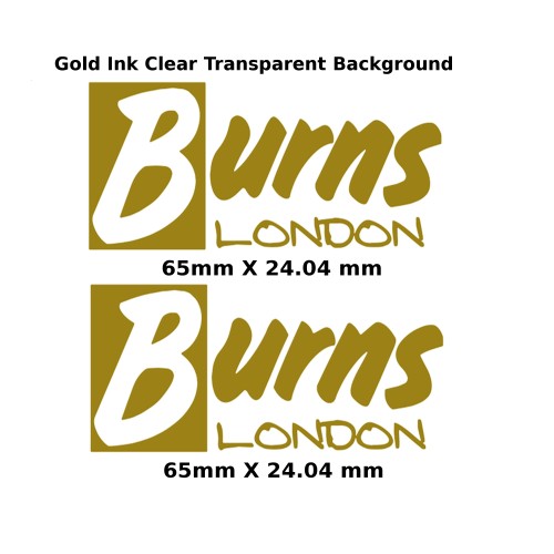 Guitar Decals Restoration Logos - Burns Guitar Decal Metal Laser 315