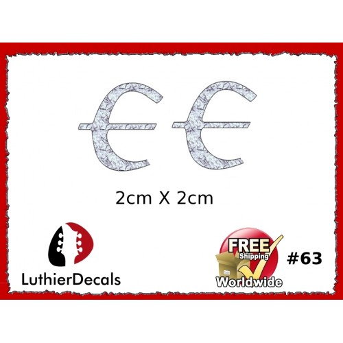 Guitar Decals Restoration Logos - Epiphone E Guitar Decal #63