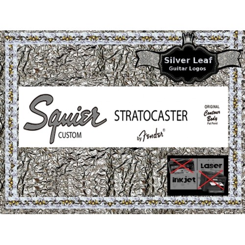 Guitar Decals Restoration Logos - Squier Stratocaster Custom Guitar ...
