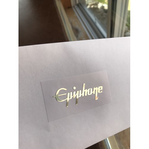 Guitar Decals Restoration Logos - Epiphone Guitar Decal Chrome Laser ...