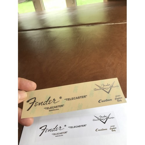 Guitar Decals Restoration Logos - Fender Telecaster 3D Metal Guitar ...