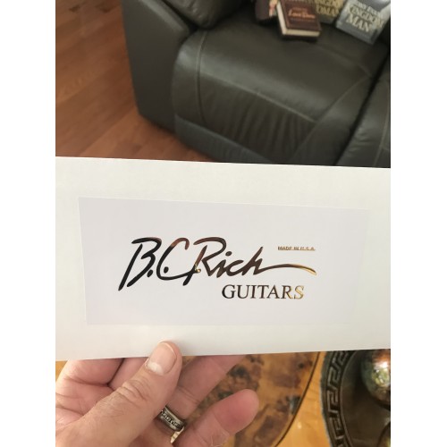 Guitar Decals Restoration Logos - BC Rich guitar Decal 3D laser Metal ...