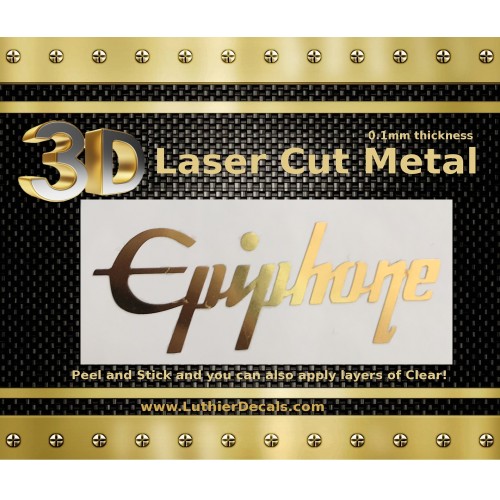 Guitar Decals Restoration Logos - Epiphone Guitar Decal Chrome Laser ...