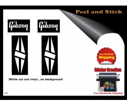 Guitar Decals Restoration Logos - Gibson Stickers