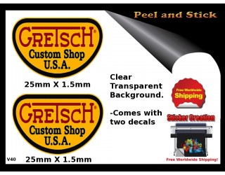 Guitar Decals Restoration Logos - Gretsch Decals