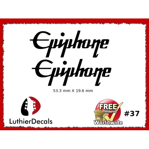 Guitar Decals Restoration Logos - Epiphone Guitar Decal #37