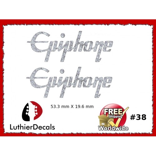 Guitar Decals Restoration Logos - Epiphone Guitar Decal #38