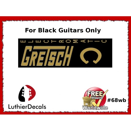 Guitar Decals Restoration Logos - Gretsch Guitar Decal #68wb