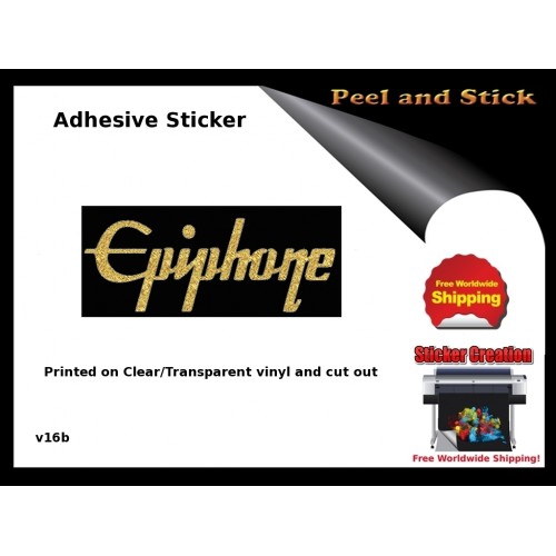 Guitar Decals Restoration Logos - Epiphone Guitar Decal v16b