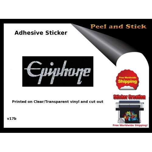 Guitar Decals Restoration Logos - Epiphone Guitar Decal v17b